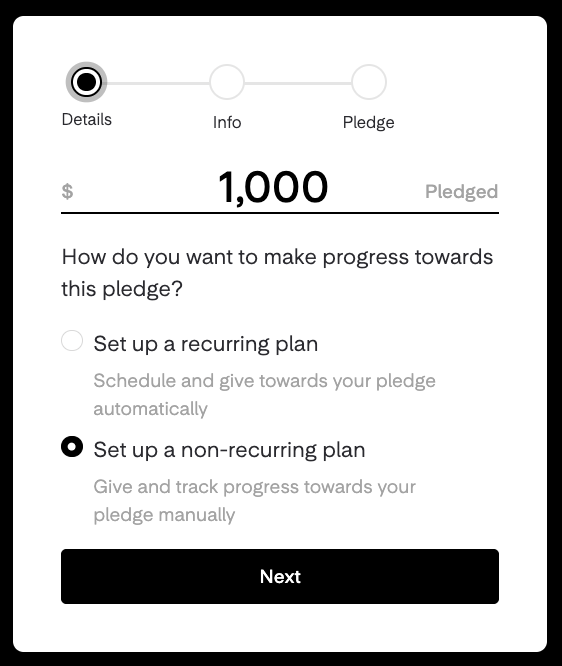 Pledge Campaign FAQs – Overflow